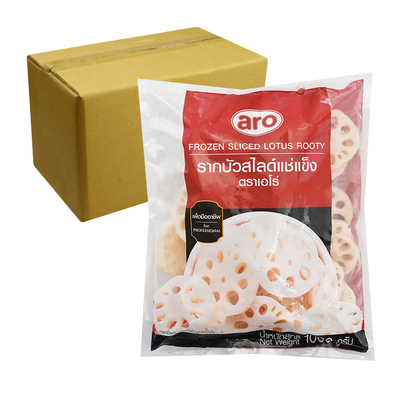 Makroclick | ARO Frozen Sliced Lotus Root (1Kg) x 10 (Ctn)