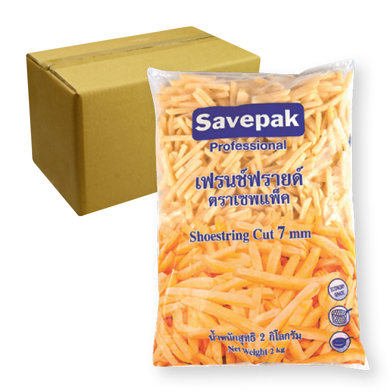 Makroclick | SAVEPAK French Fries 7mm 2(Kg) x 6 Packs