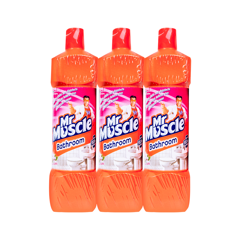 Makroclick | MR. MUSCLE Bathroom Cleaner Floral 900ML x3