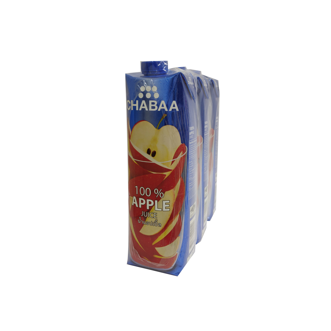 Makroclick | CHABAA Apple Juice 100% 1L*3