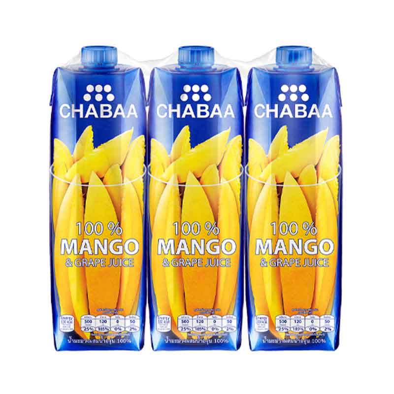 Makroclick | CHABAA MANGO+GRAPE100%1000MLX3