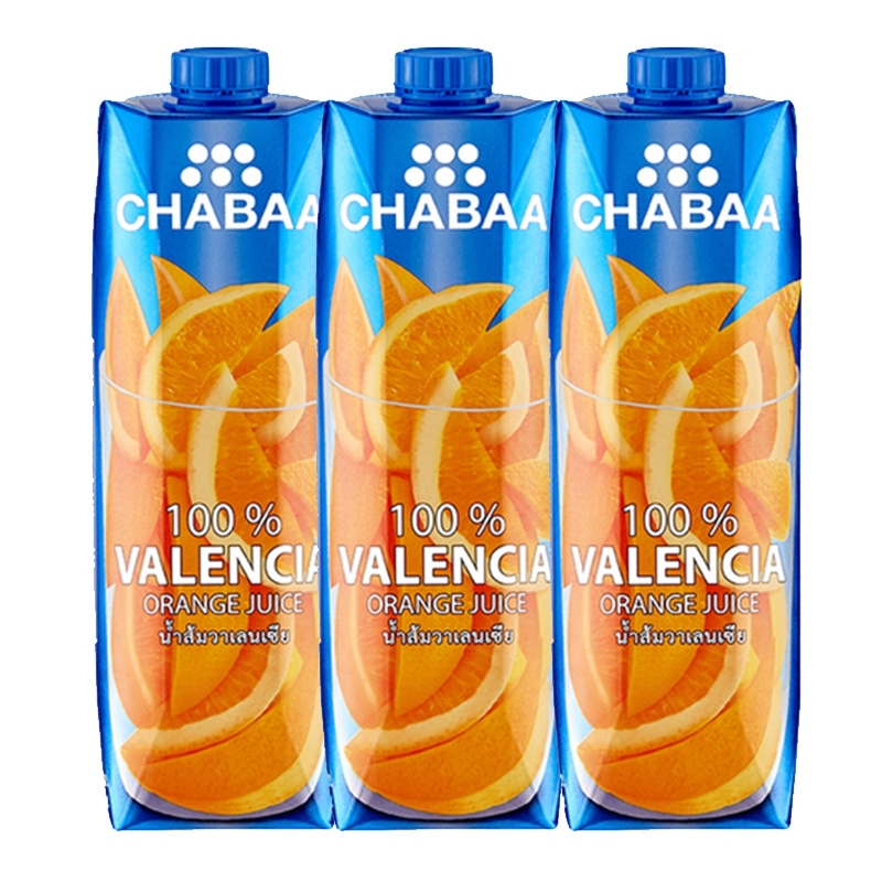 Makroclick | CHABAA Valencia Orange 100% 1L*3