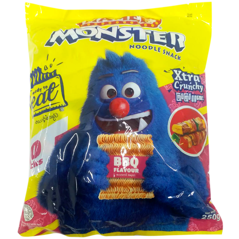 Makroclick | Mamee Monster Noodle Snack BBQ Flavor 250Gx1