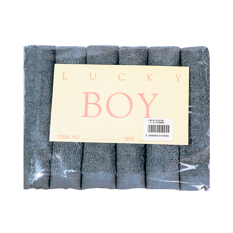 Makroclick | LUCKYBOY Towel ( Blue ) 1095 12" x 12" x 6Pcs