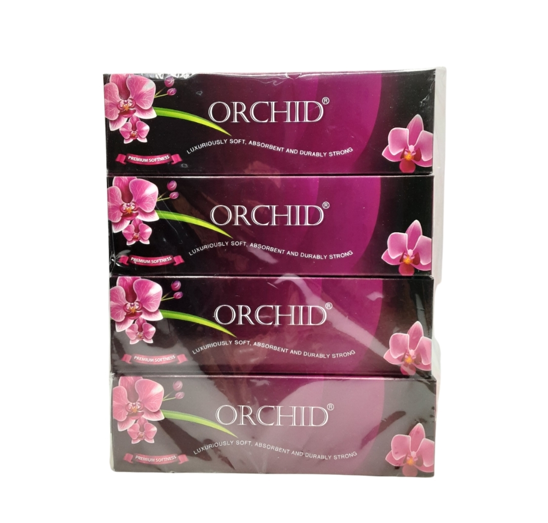 Makroclick | ORCHID Facial Tissue Box 120Pcs x 4