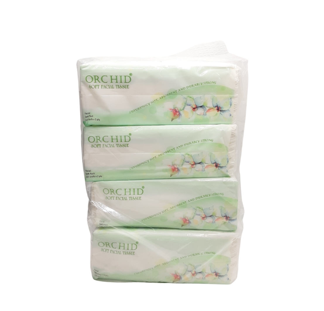 Makroclick | ORCHID Tissue Travel Pack 220Pcs x 4