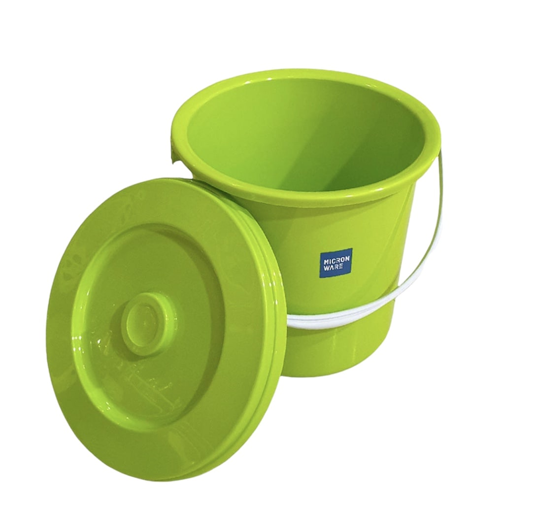 Makroclick | ធុងទឹកមានគំរប MICROBAN 10L 1*1pc