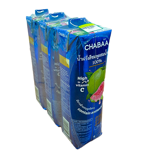 Makroclick | Chabaa pink guava juice 100% 1L*3