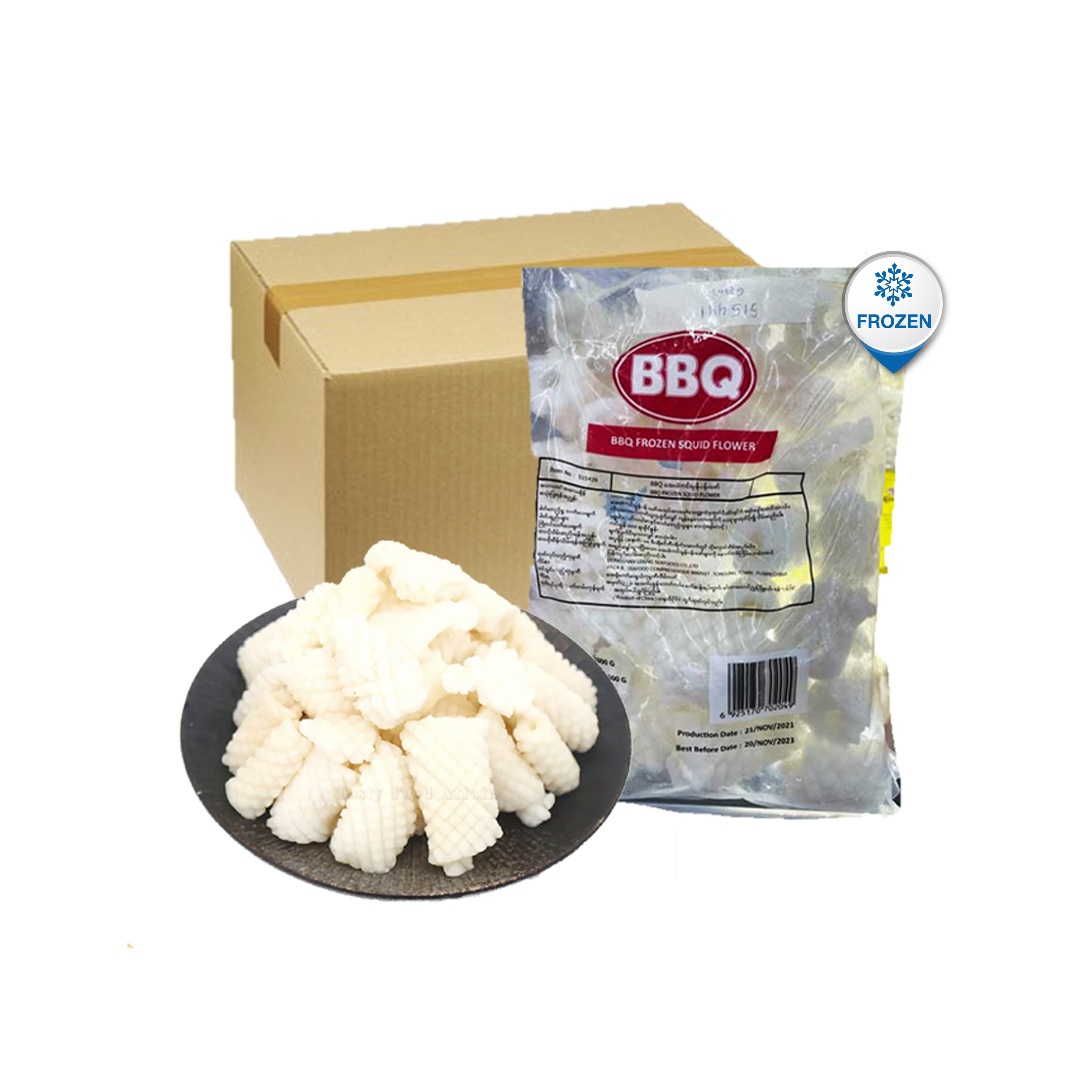 Makroclick | BBQ Frozen Squid Flower (1Kg) x 10 5 (Ctn)