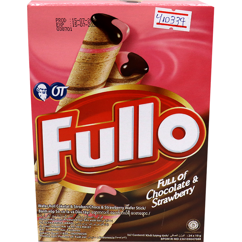 Makroclick | FULLO Chocolate Strawberry Wafer 10G x 24